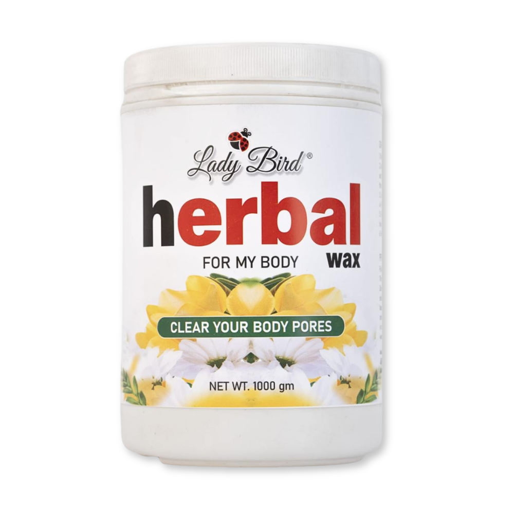 Herbal wax 1kg jar with 100 grams extra total 1100 grams – ladybirdcosmetic